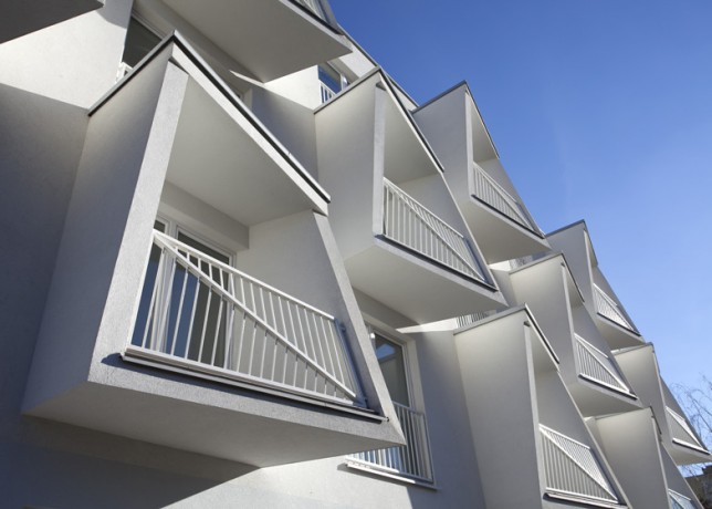 North Star Apartments By Nice Architects Features Angular Balconies 8819