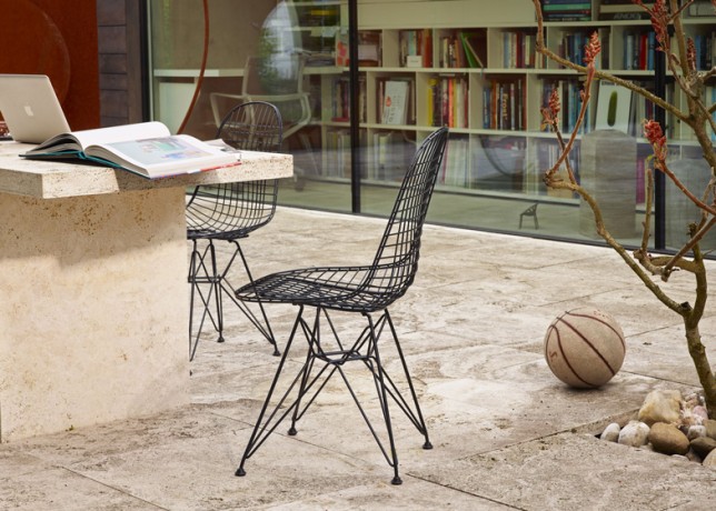 Vitra Adapts Eames Wire Chair For Outdoor Use