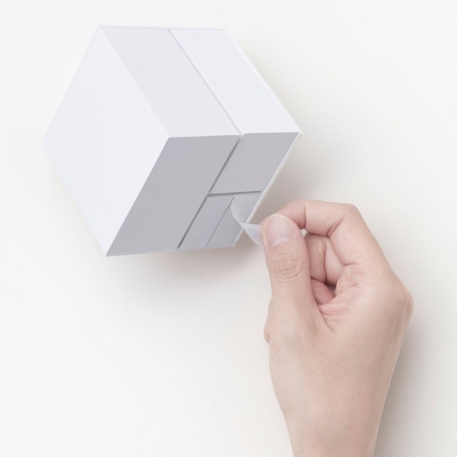 Nendos Block Memo Pad Peels Apart Like A 3d Puzzle