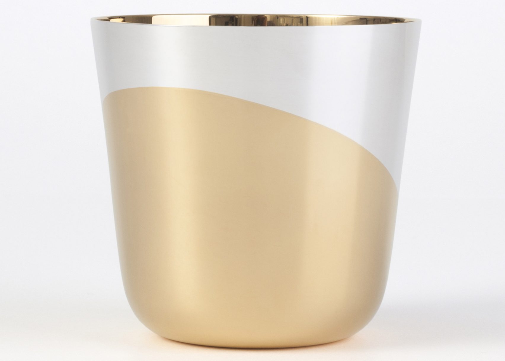 Thomas Feichtner Designs Set Of Minimal Vessels Partially Dipped In Gold