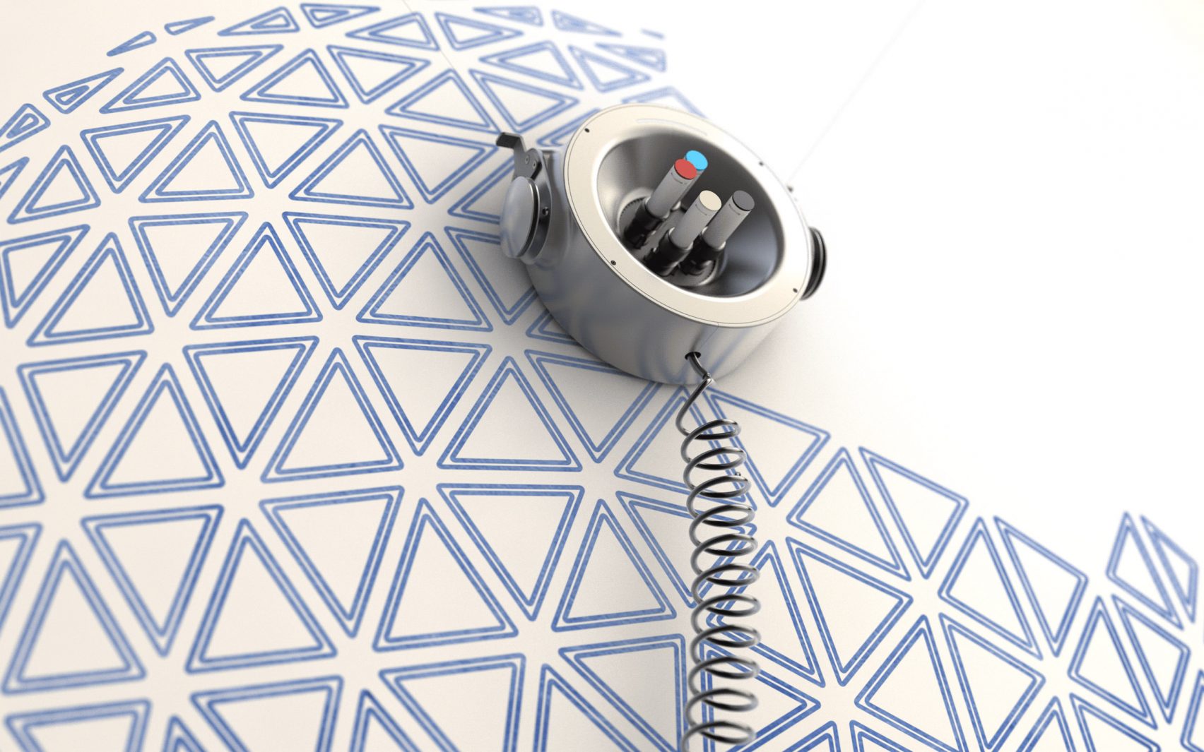 Carlo Rattis Scribing Robot Turns Walls Into Digital Content Canvases