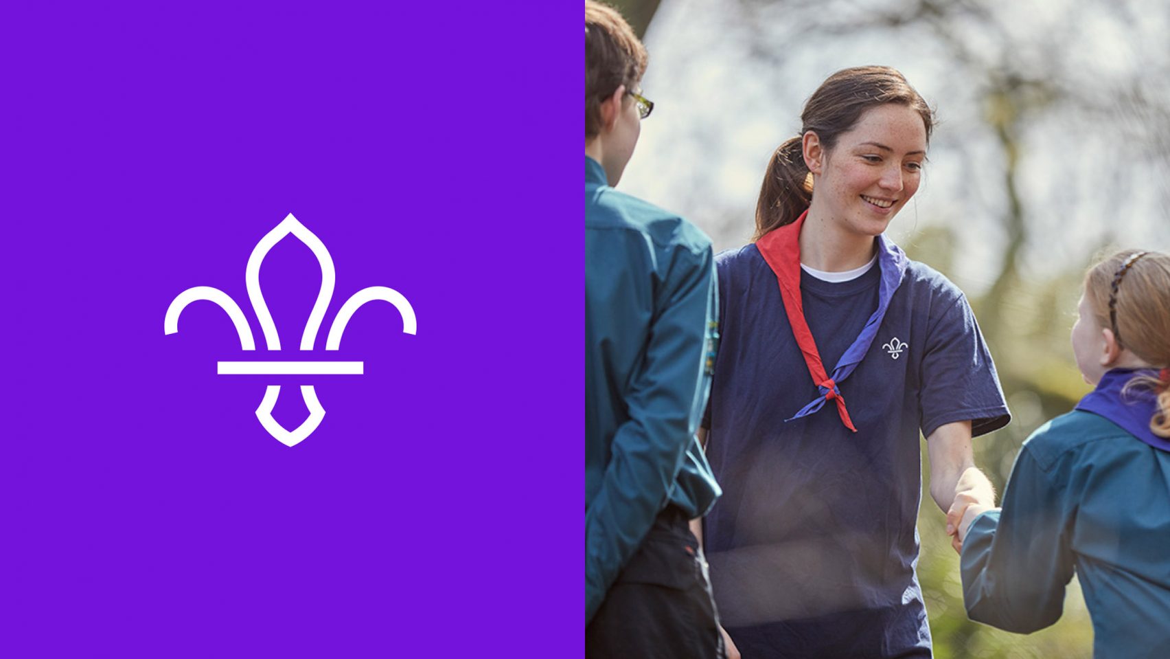 Scout Uk Logo Southampton, UK 13th November 2022: A Cub Scout Badge