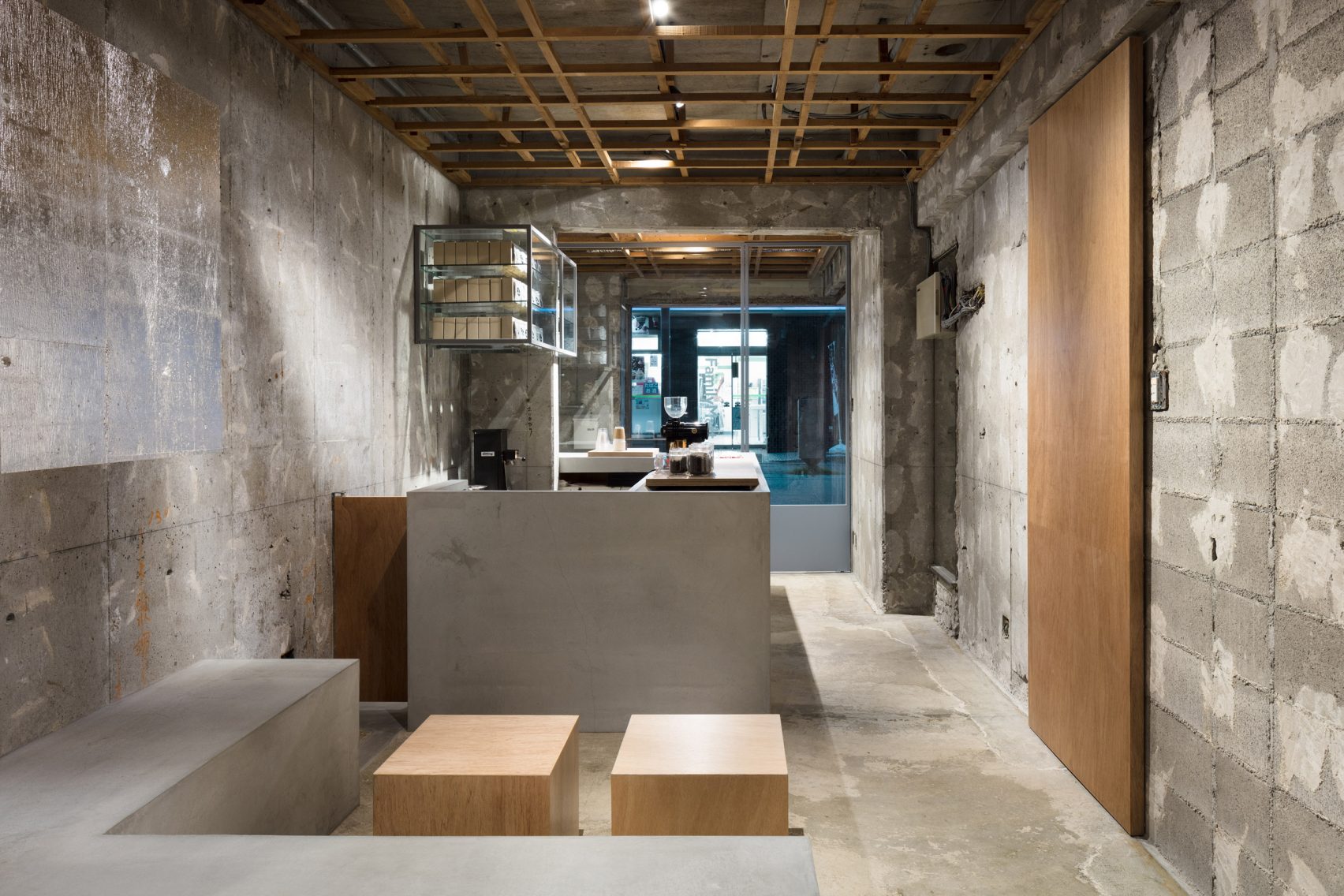 Yusuke Seki Creates Coffee Shop With Raw Concrete Walls In Kobe