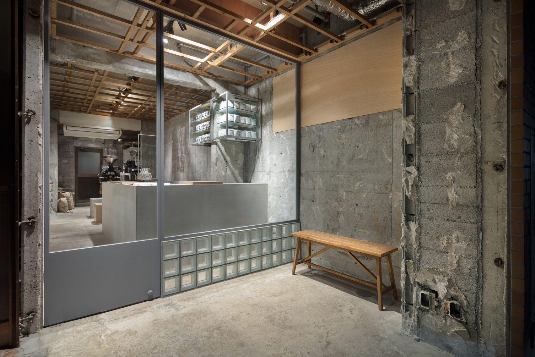 Yusuke Seki Creates Coffee Shop With Raw Concrete Walls In Kobe