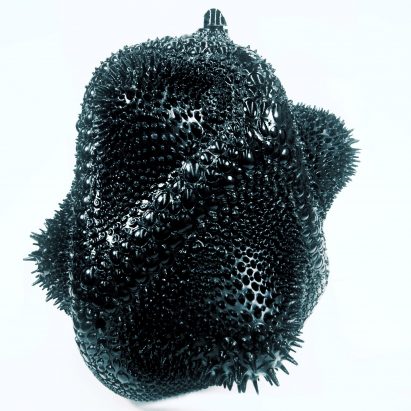 Shape-shifting Cypher sculpture by Ozel Office is controlled by motion