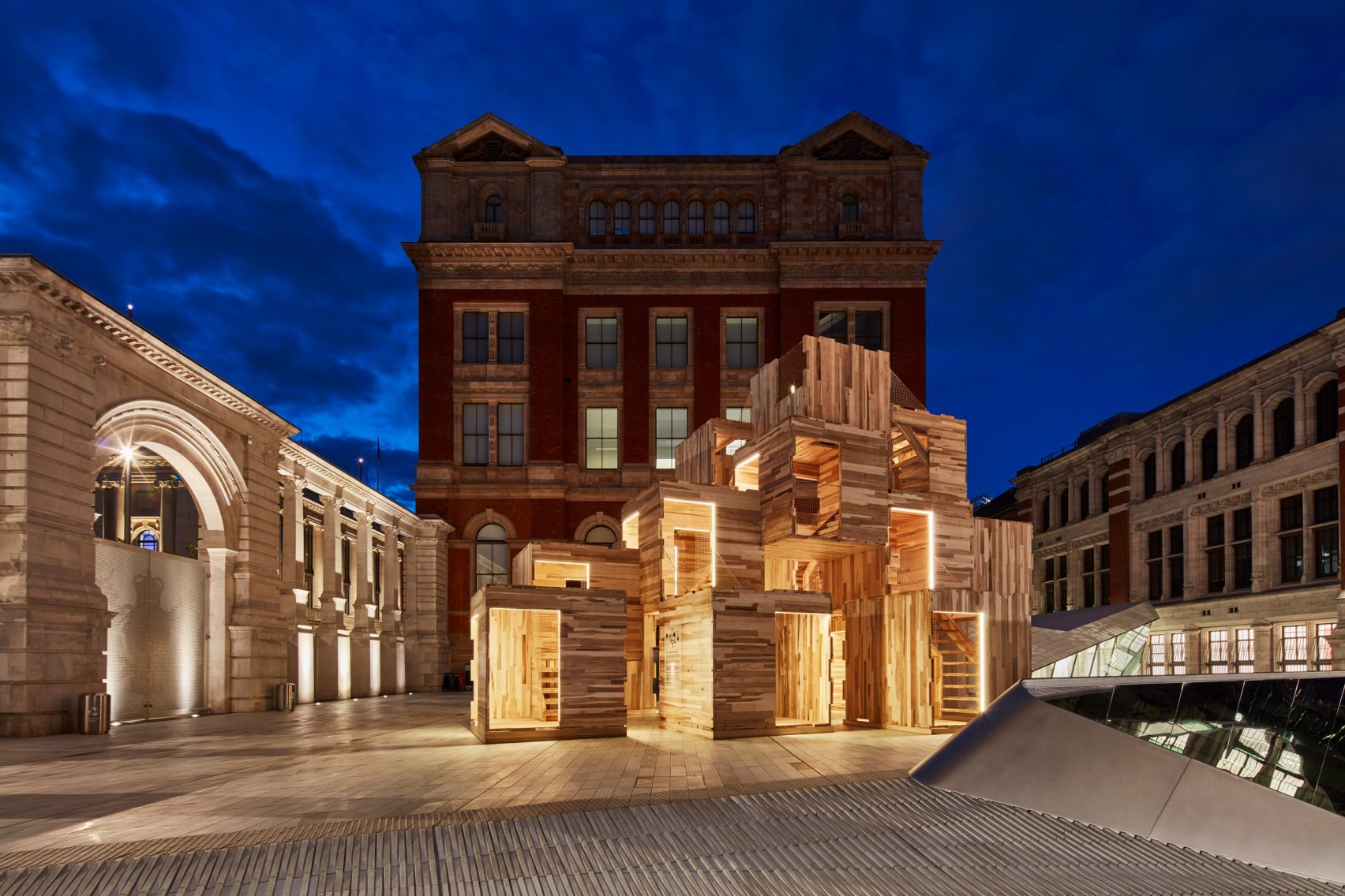 Waugh Thistleton installs modular three-storey maze in V&A's Sackler ...
