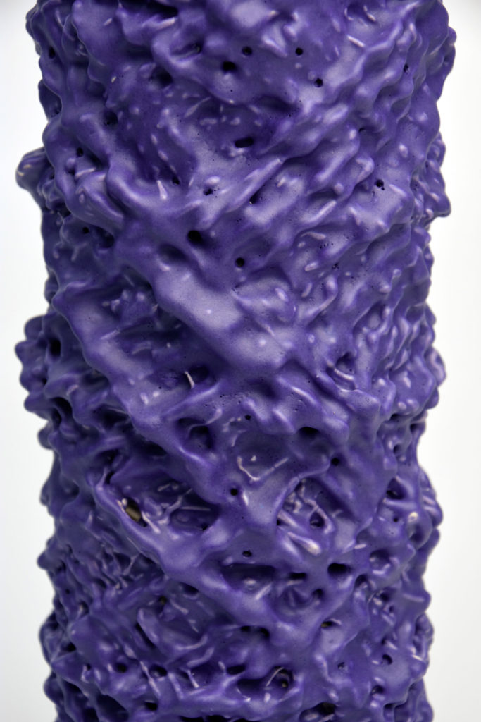 Erika Emeren uses spit-cake technique to create decorative vases