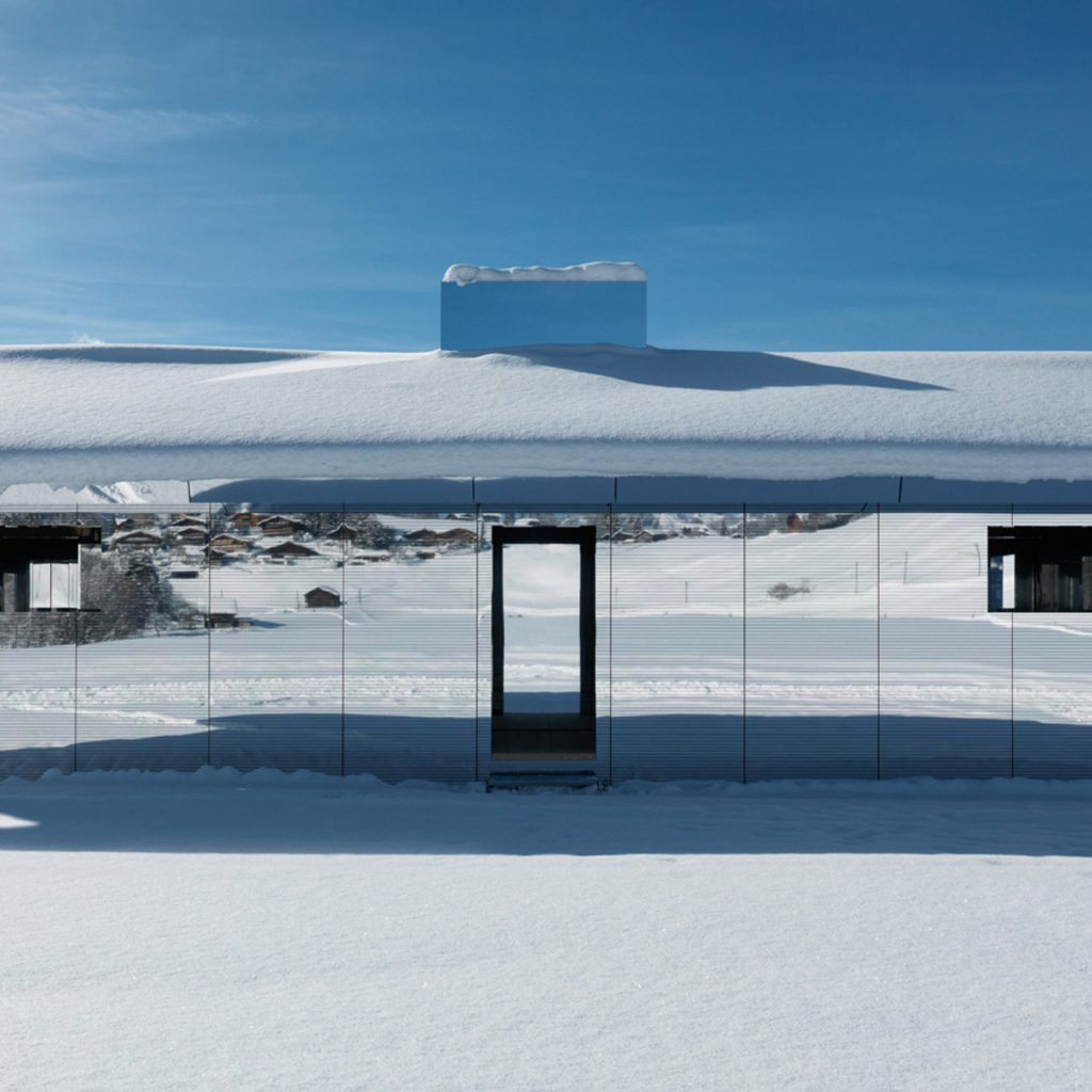 Doug Aitken's mirrored Mirage house installed in Swiss alps - Art ...