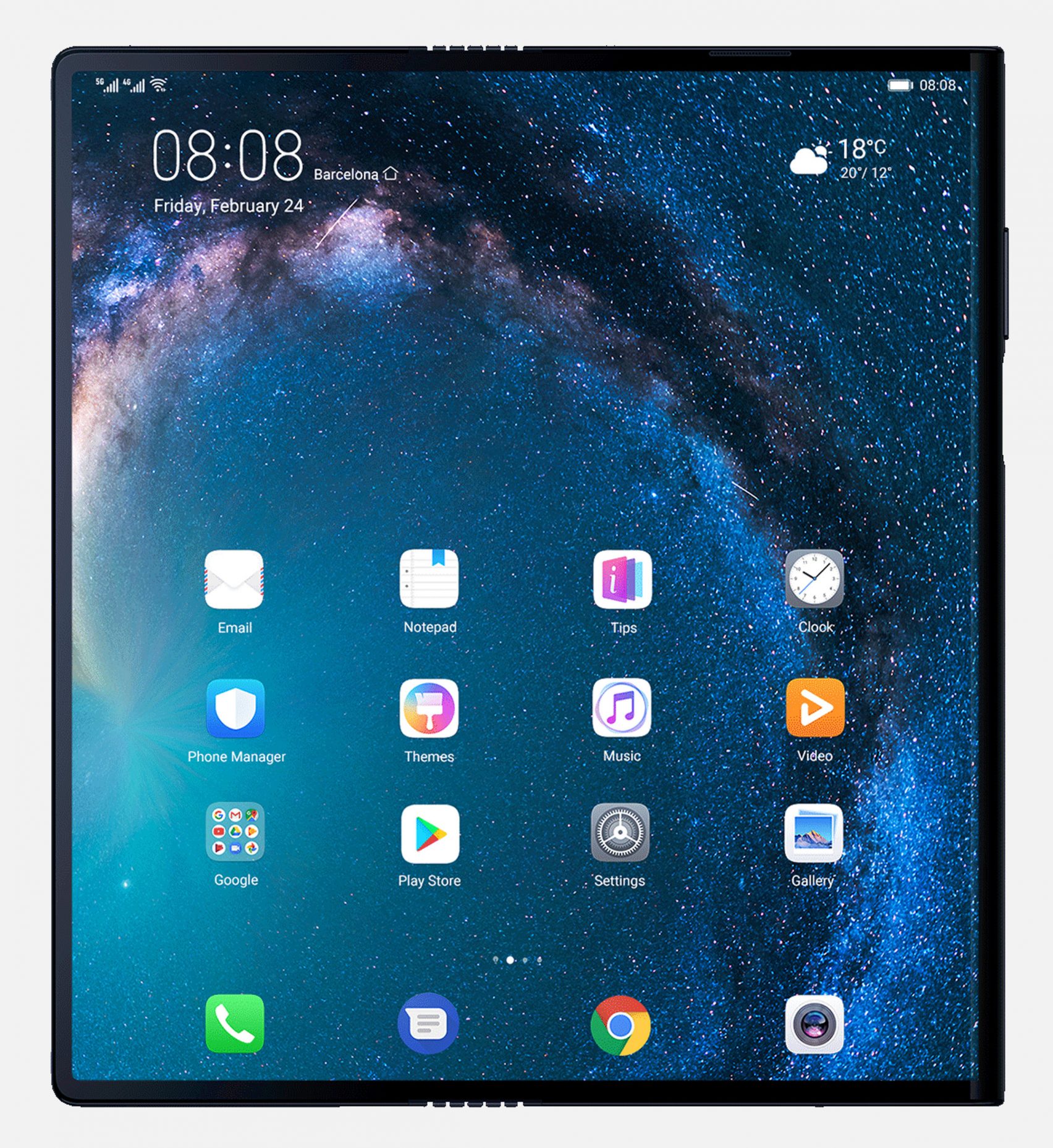 Huawei unveils Mate X foldable smartphone - Art Architecture Dezign