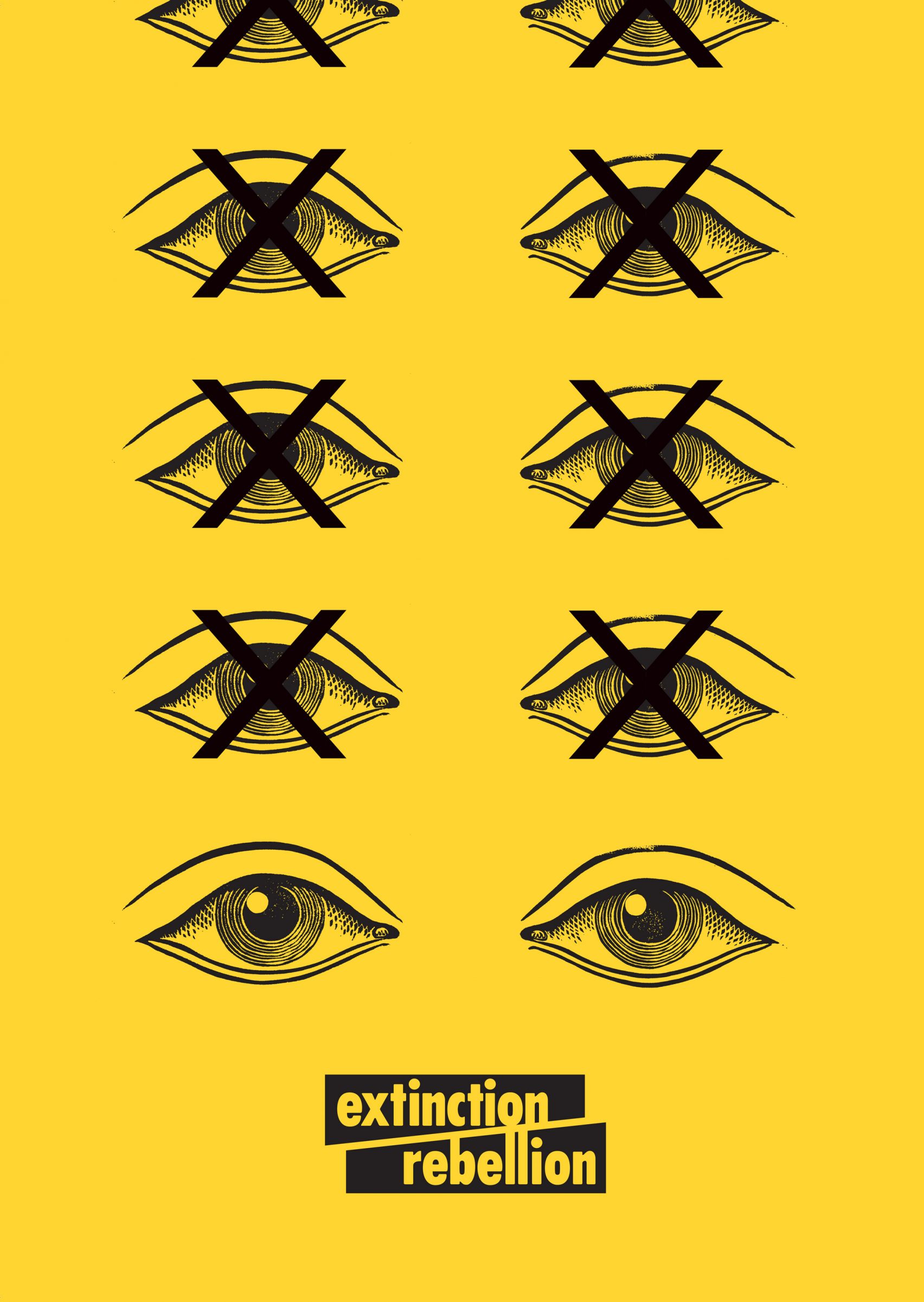 Extinction Rebellion uses bold graphics in protest against climate ...