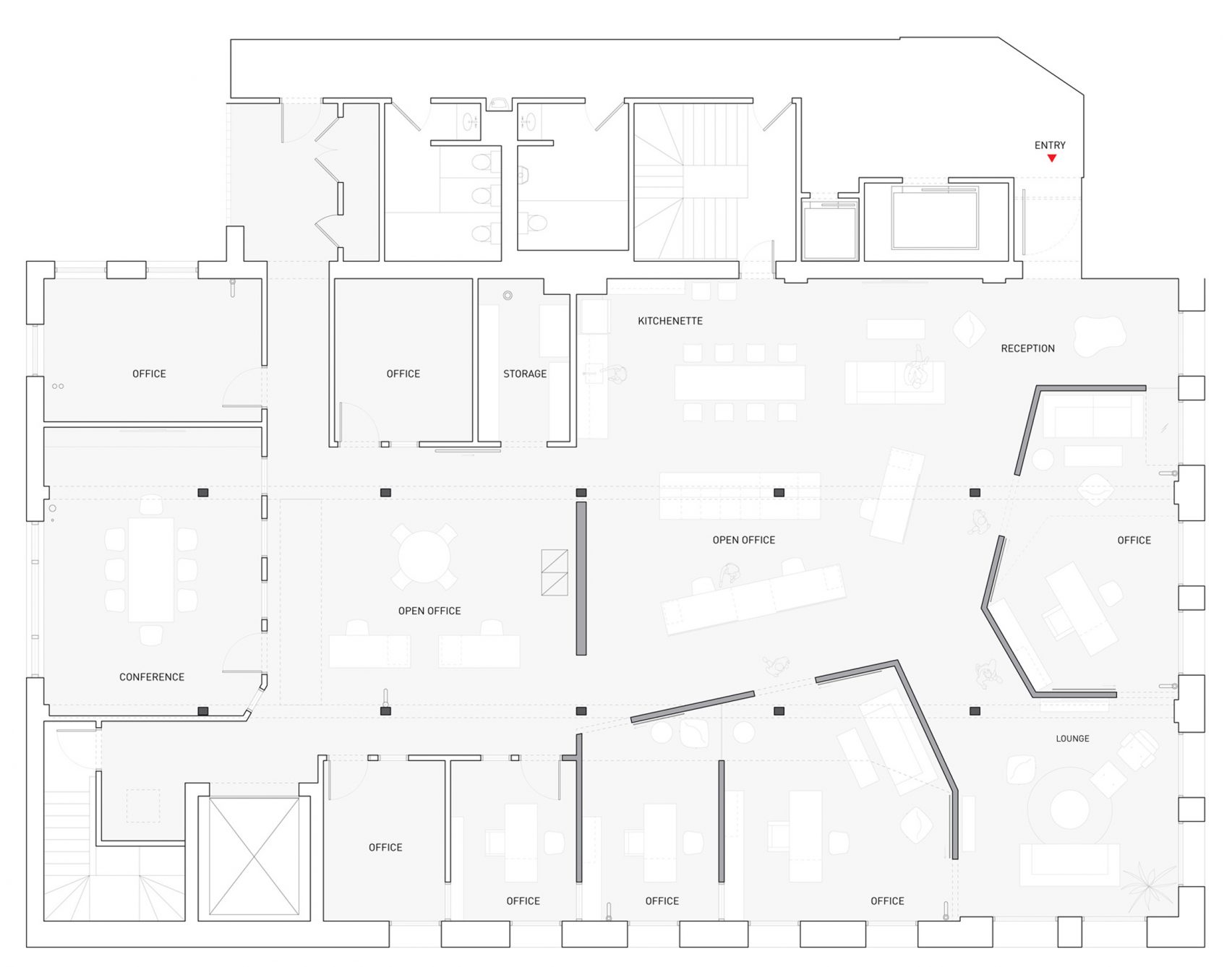 Architectural Office Floor Plan Gallery Of BeFunky Portland Office