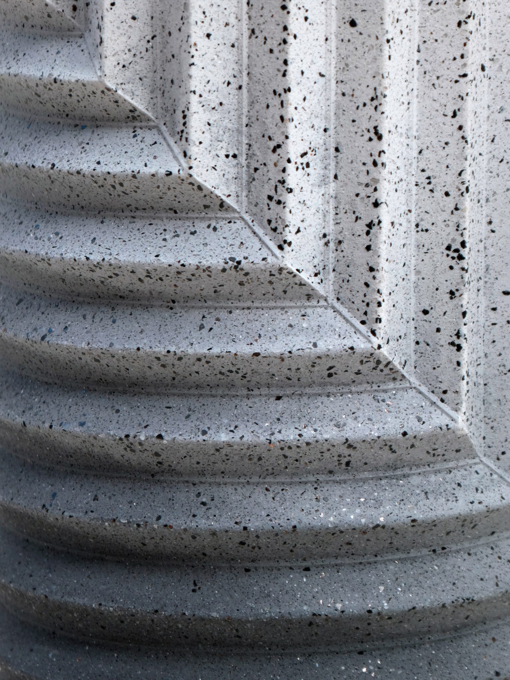 Phil Cuttance Creates Intricate Herringbone Stone Blend Vases By Hand