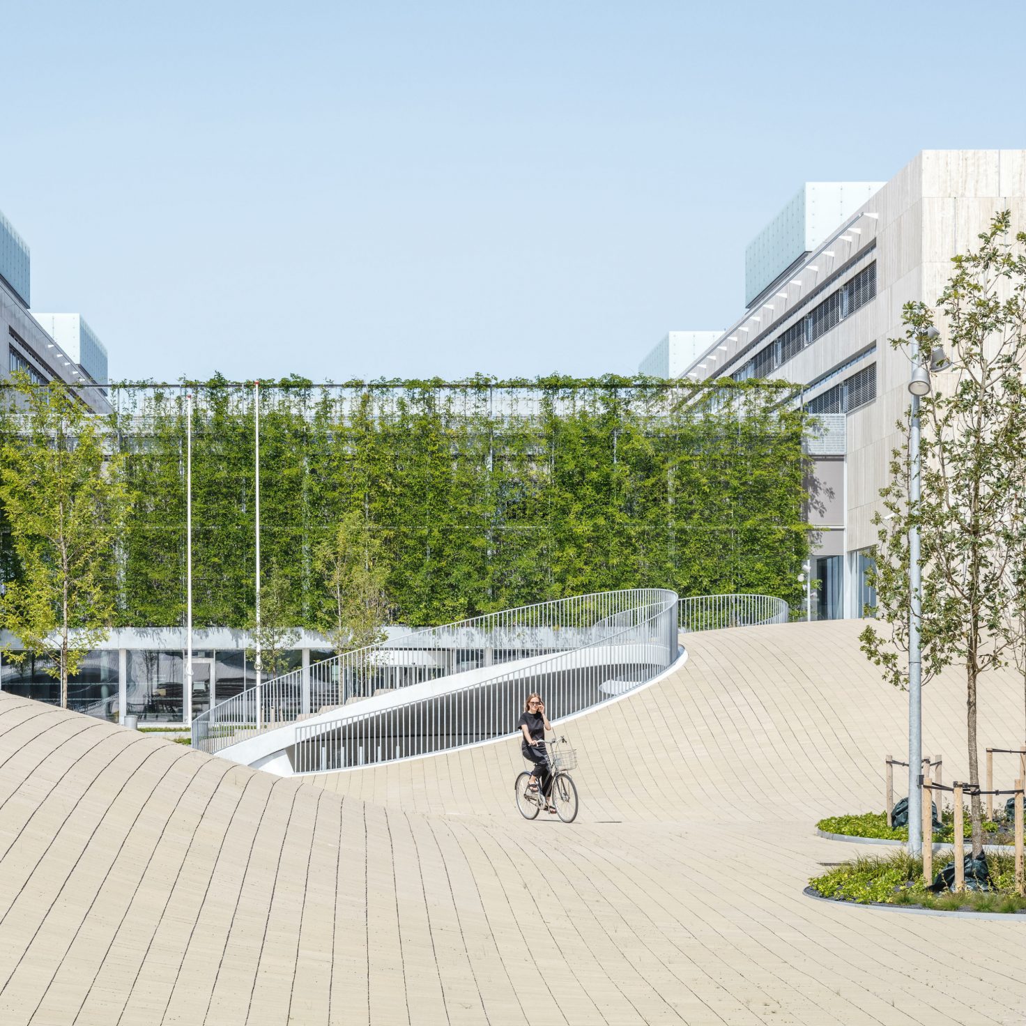 Cobe Unveils Pair Of Tree Like Timber Charging Stations For Electric Cars