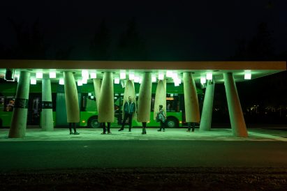 Station of Being is an interactive Arctic bus stop