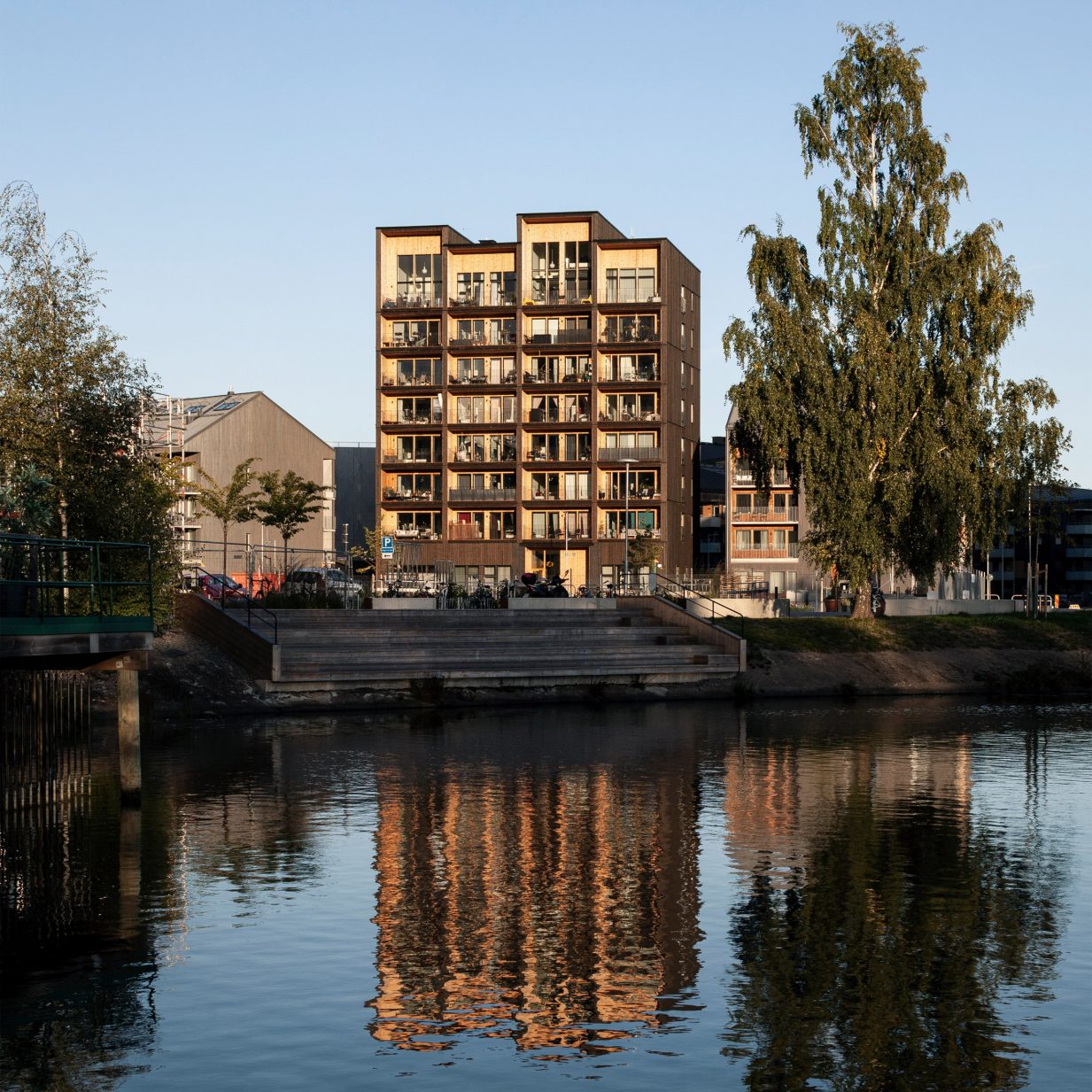 decmyk: CF Møller Architects reveals Sweden's tallest timber building