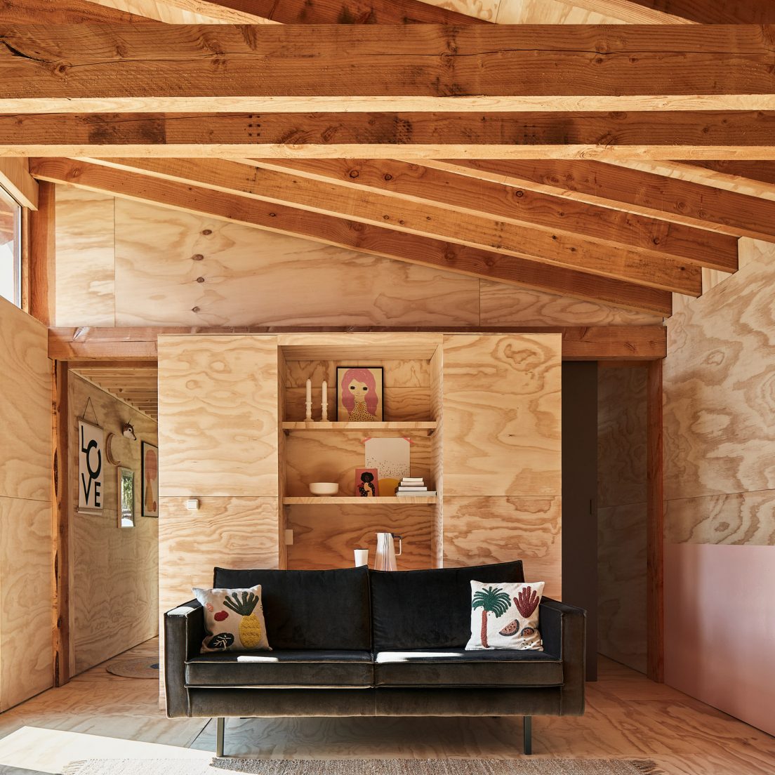 desymbol: Crafted Works exposes timber structure throughout cabin in ...