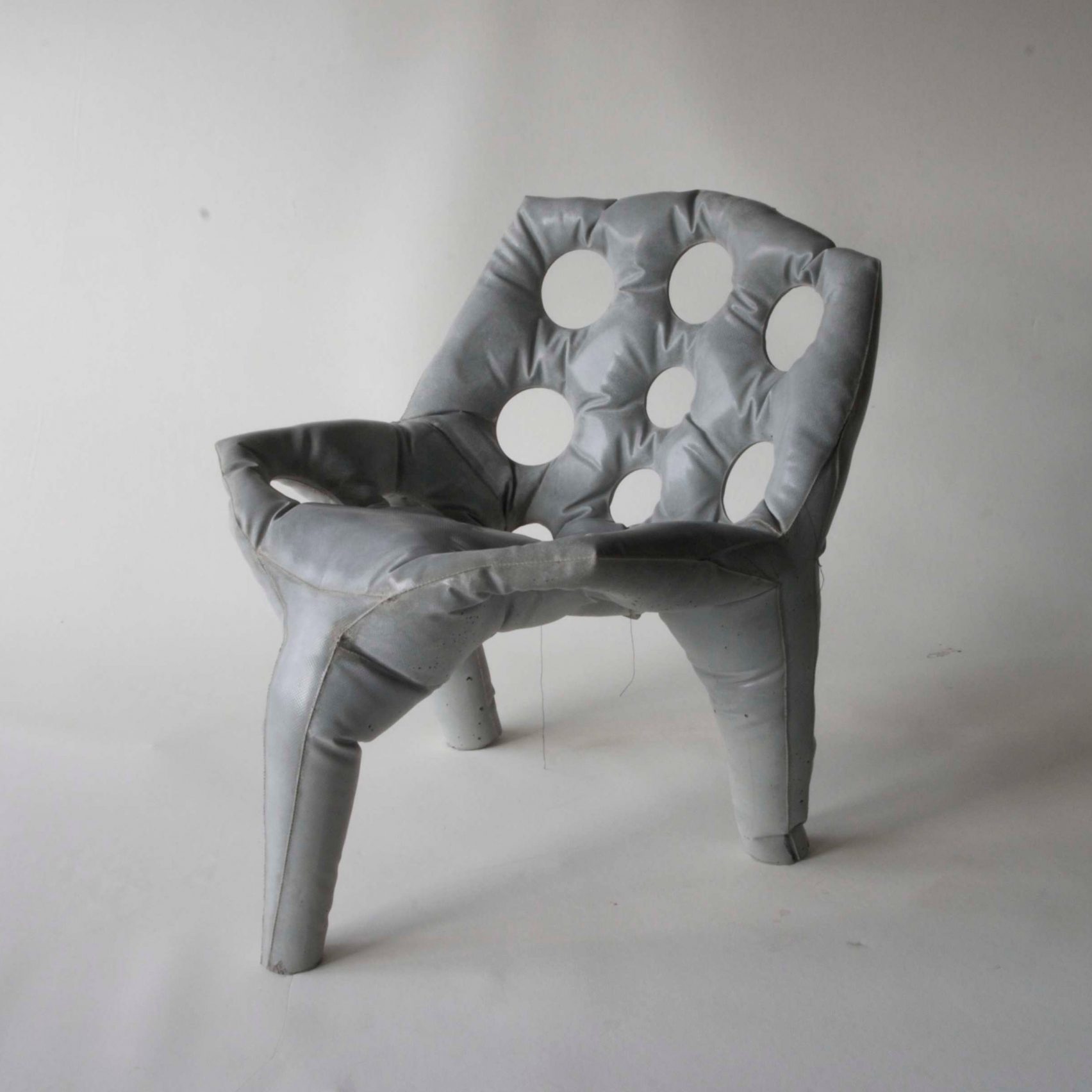 Concrete Chair Caspian Grey Concrete Effect 160cm Dining Table