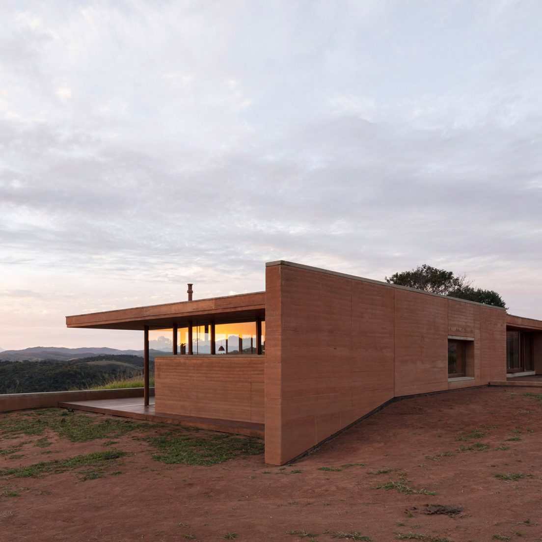 Seven Interlocking Buildings With Parts That Overlap Or Fit Together