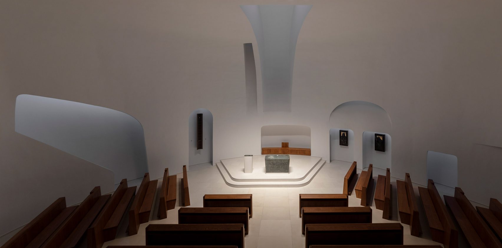 Robert Gutowski Architects designs minimal church interior in response ...