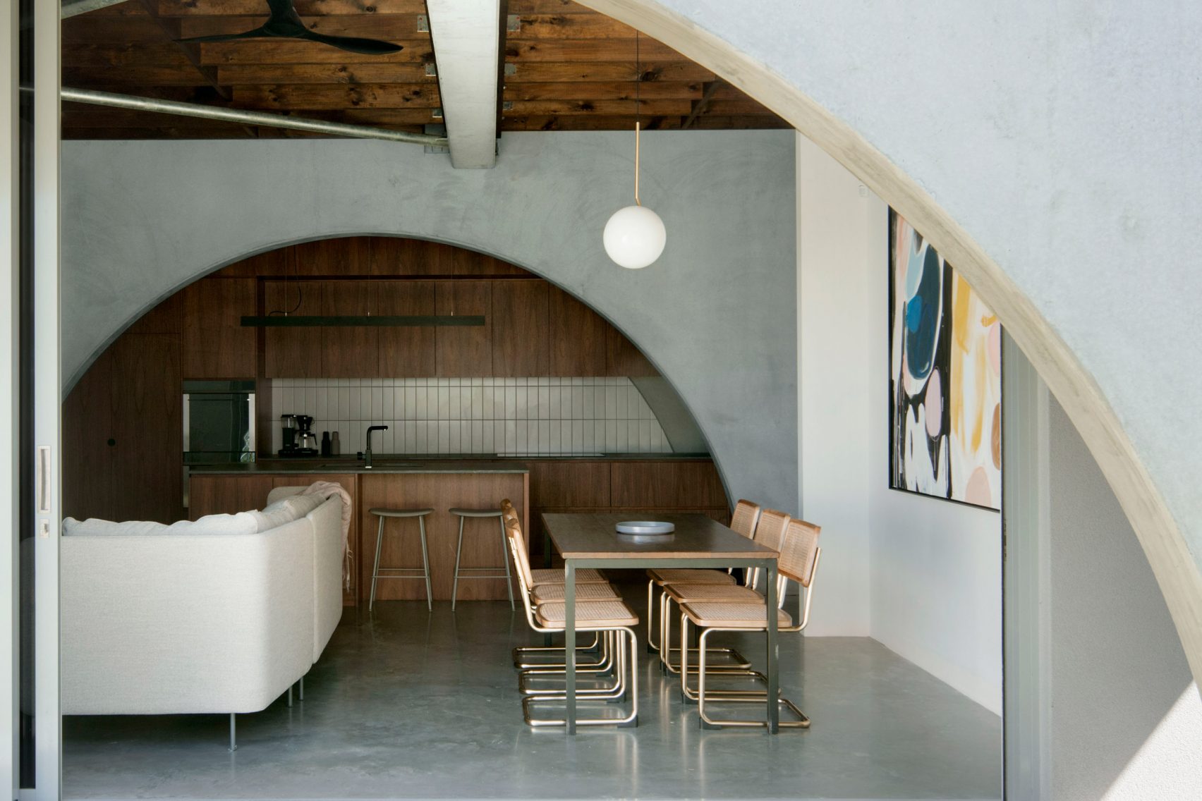 Arched precast concrete panels form North Perth House by Nic Brunsdon ...