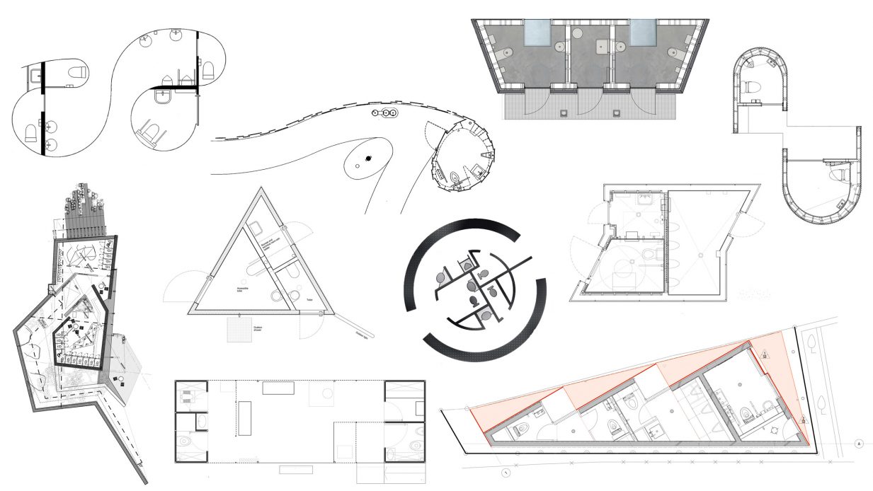 Ten public toilets floor plans that are unexpected