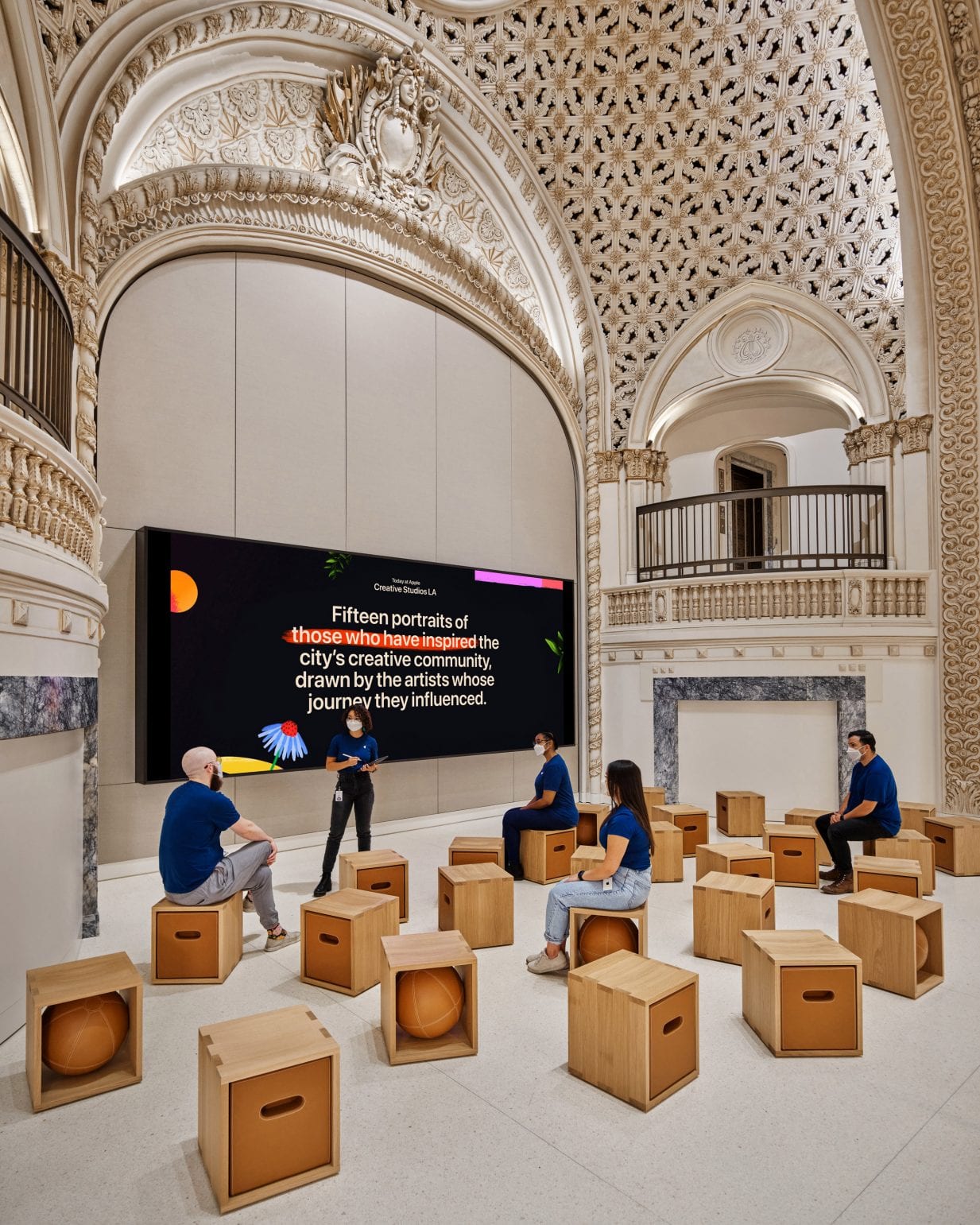 Apple opens store by Foster + Partners in Los Angeles' historic Tower ...
