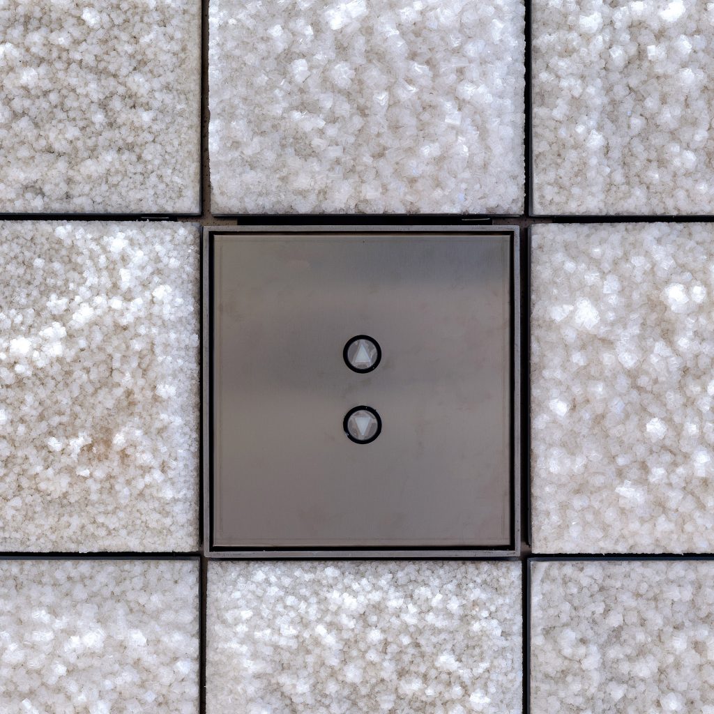 Erez Nevi Pana constructs Crystalline collection from Dead Sea salt