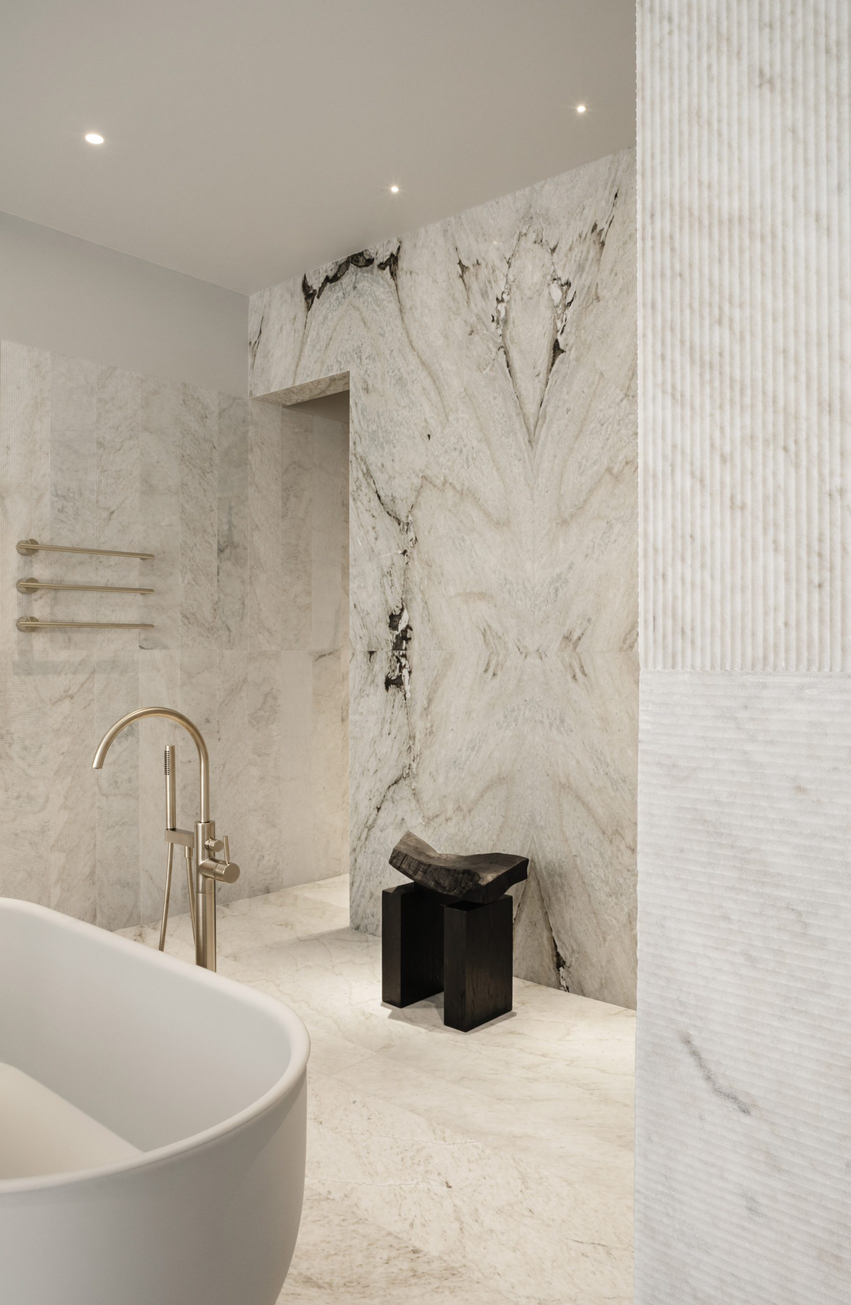 Italian Marble Tile Bathroom Lukas Kedden Modern Marble Bathroom