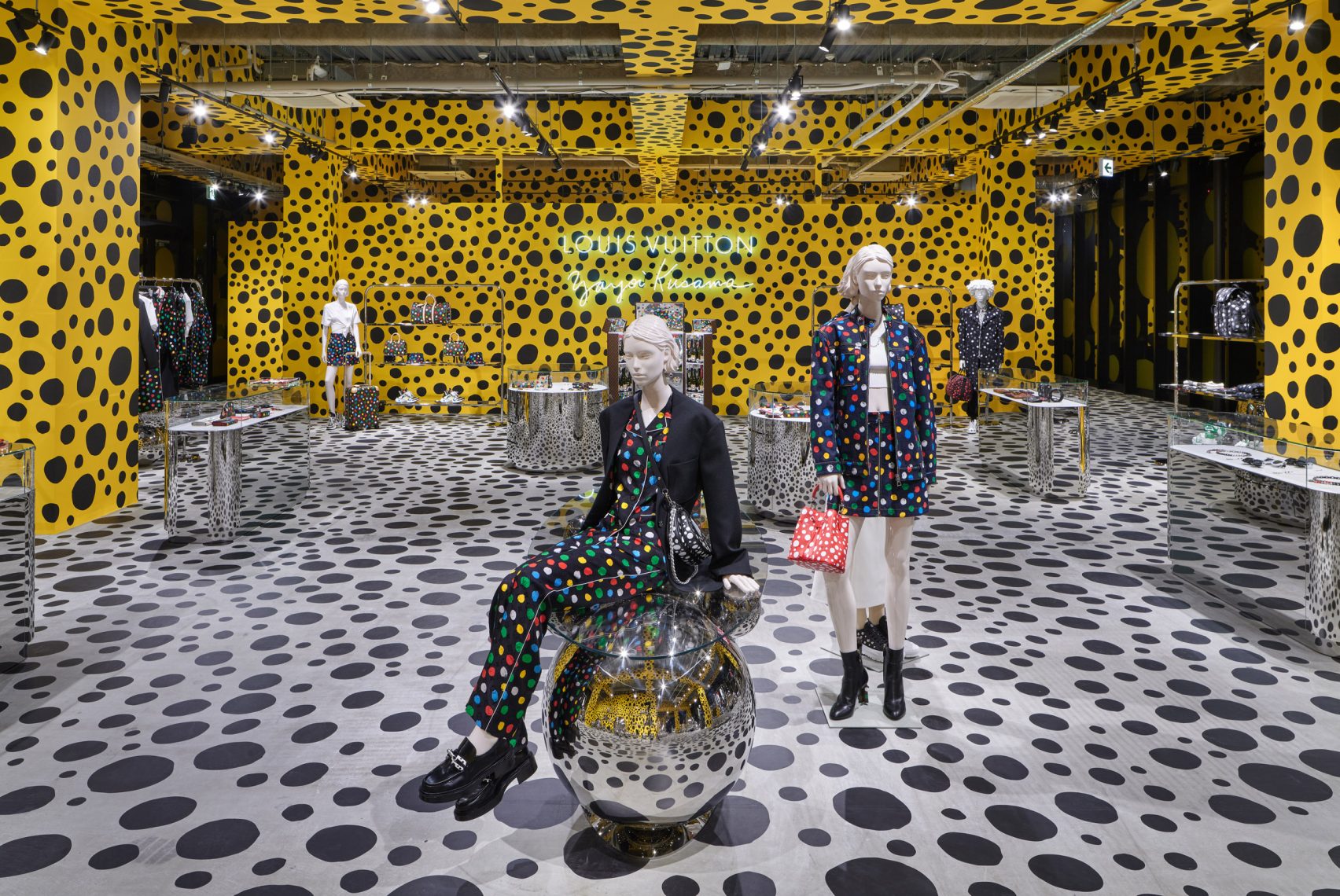 Louis Vuitton overhauls stores with Yayoi Kusama polkadots