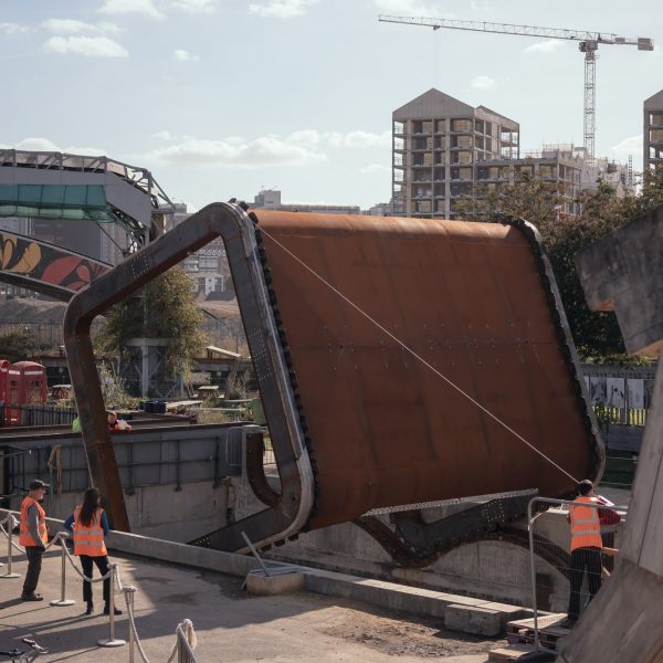 Thomas Randall Page Completes Cody Dock Rolling Bridge In London 3334