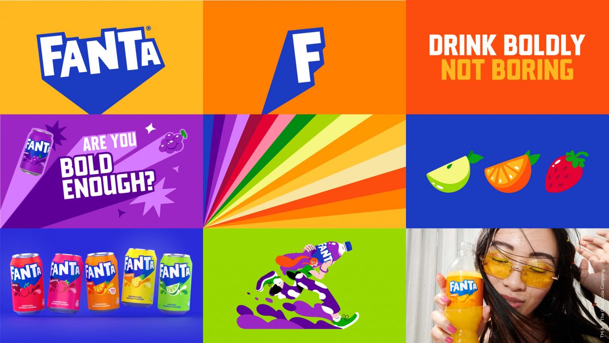 Fanta rebrands with "truly playful" universal identity