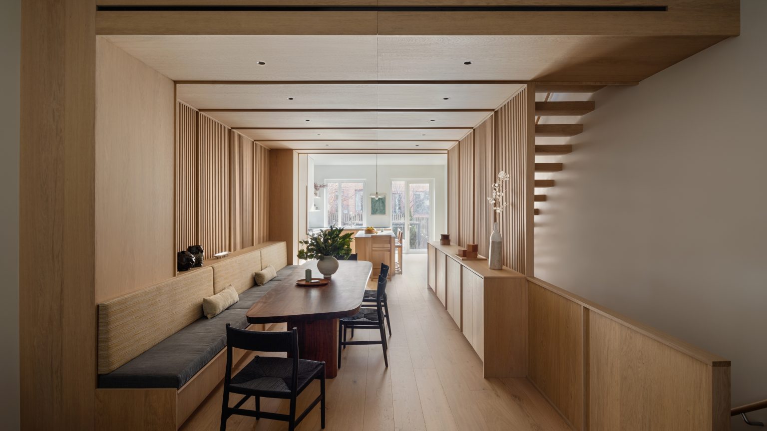 Oak Panels And Screens Adorn Carroll Gardens Townhouse