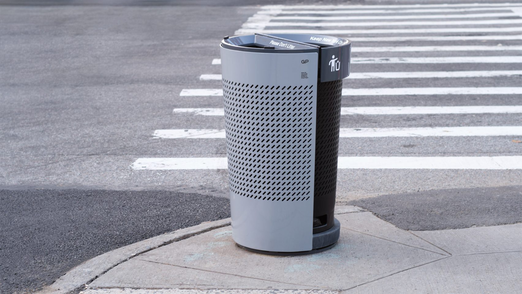 Modular waste bins by Group Project distributed across New York City