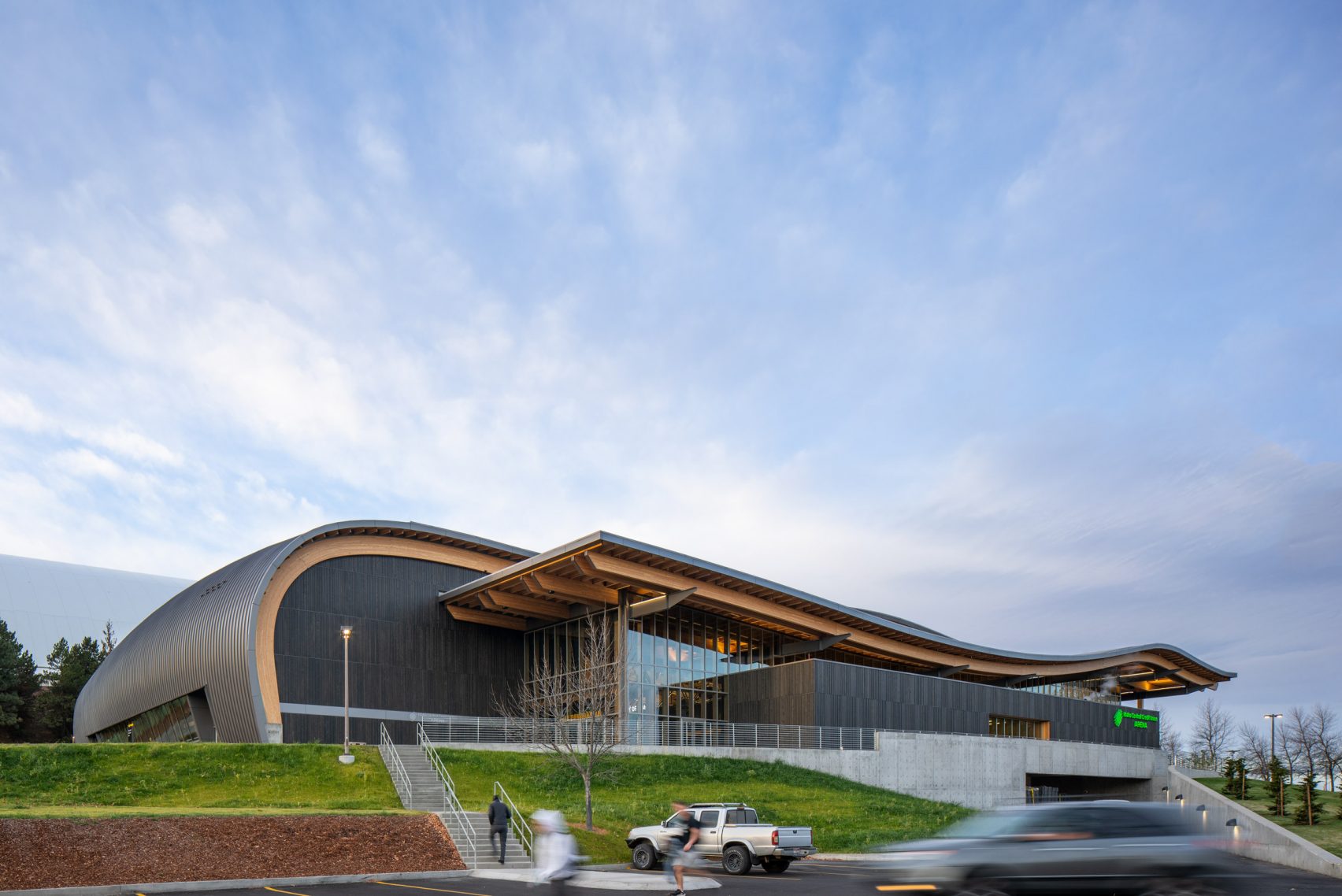 Idaho basketball arena by Opsis Architecture "breaks with convention"