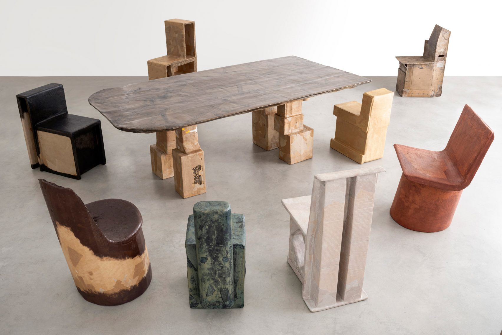 Max Lamb Turns Cardboard Into Furniture That Can Be Infinitely Repaired