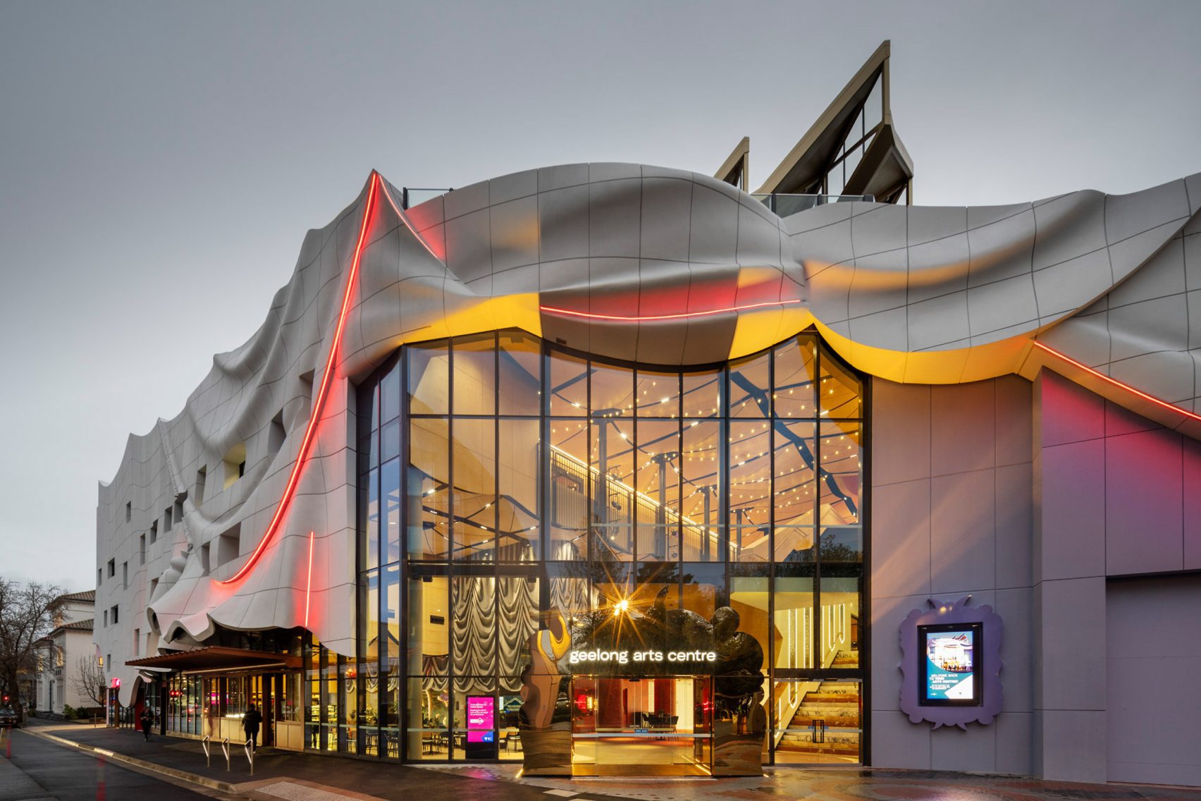 Arm Architecture Covers Geelong Arts Centre In Concrete Curtains