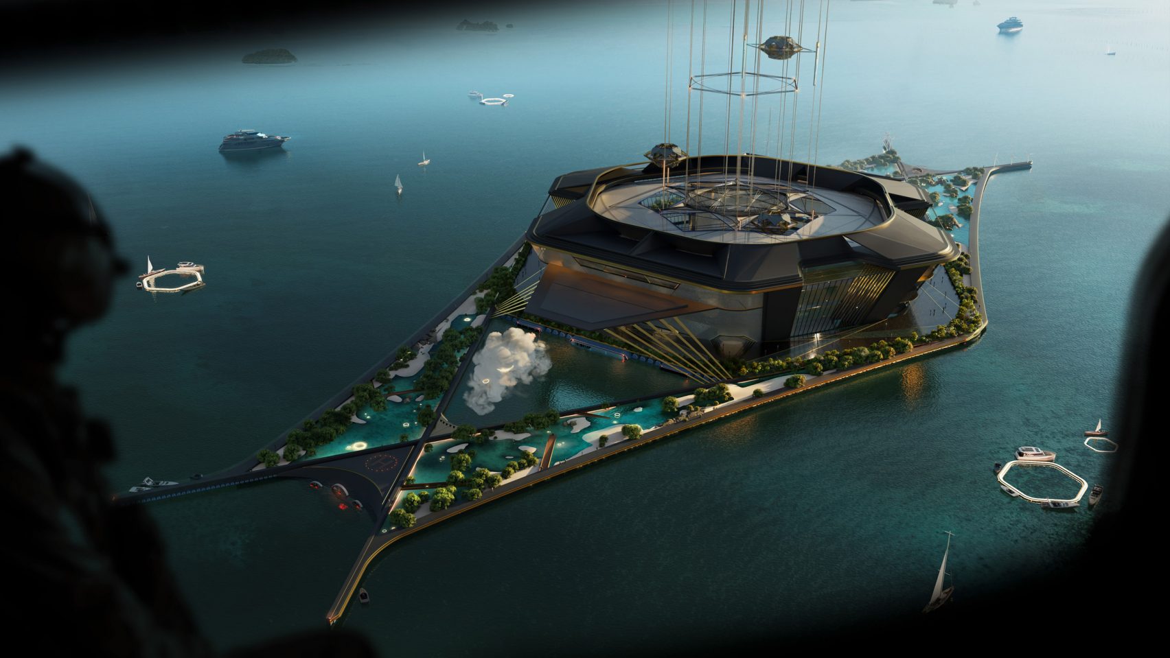 Jordan William Hughes Space Elevator Connects The Ocean To The Stars