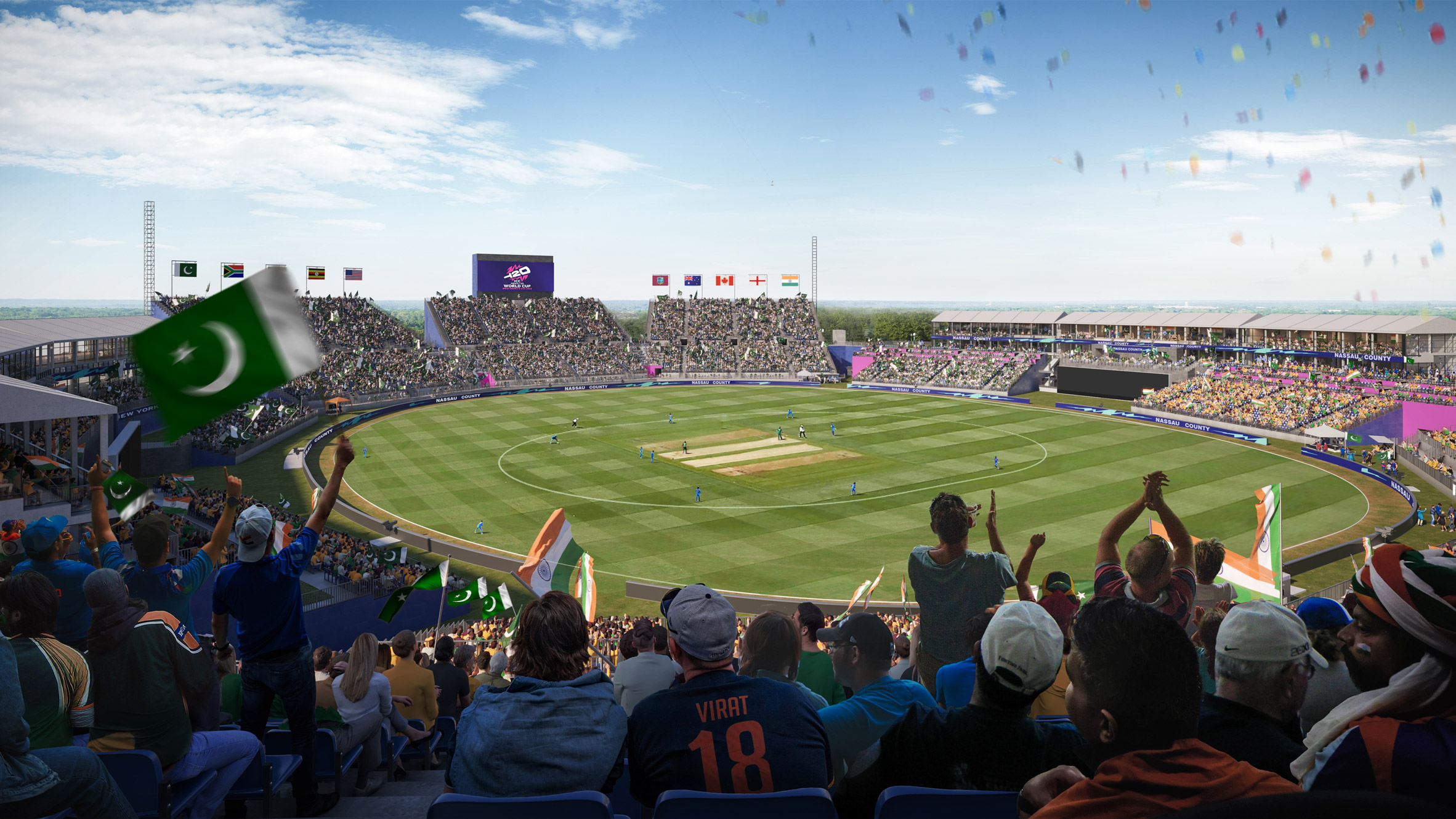 Populous designs "modular" Cricket World Cup stadium for New York