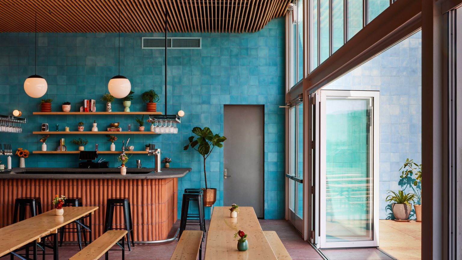 Bench Architecture tops Brooklyn brewery with tile-lined pizzeria