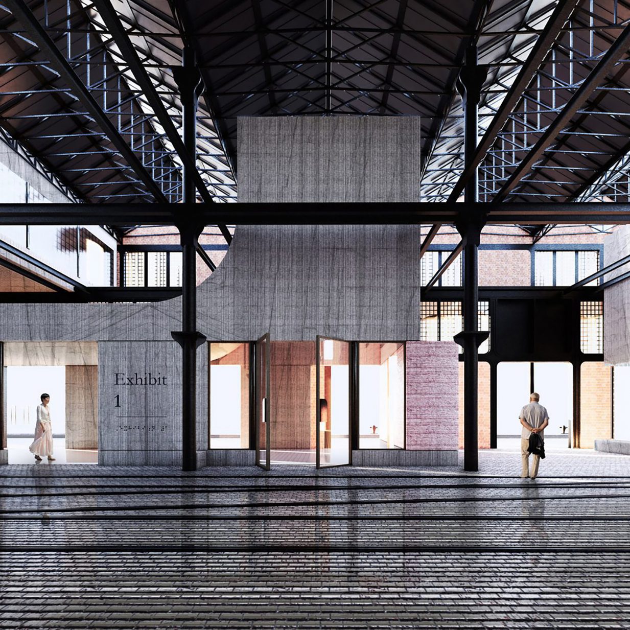 Nine student projects that are represented by intricate 3D models