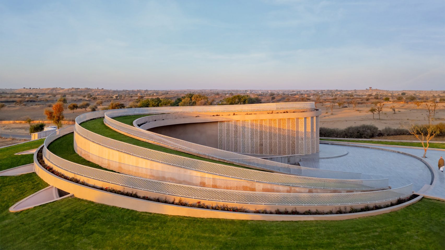 Sanjay Puri Architects Completes Spiral Nokha Village Community Centre
