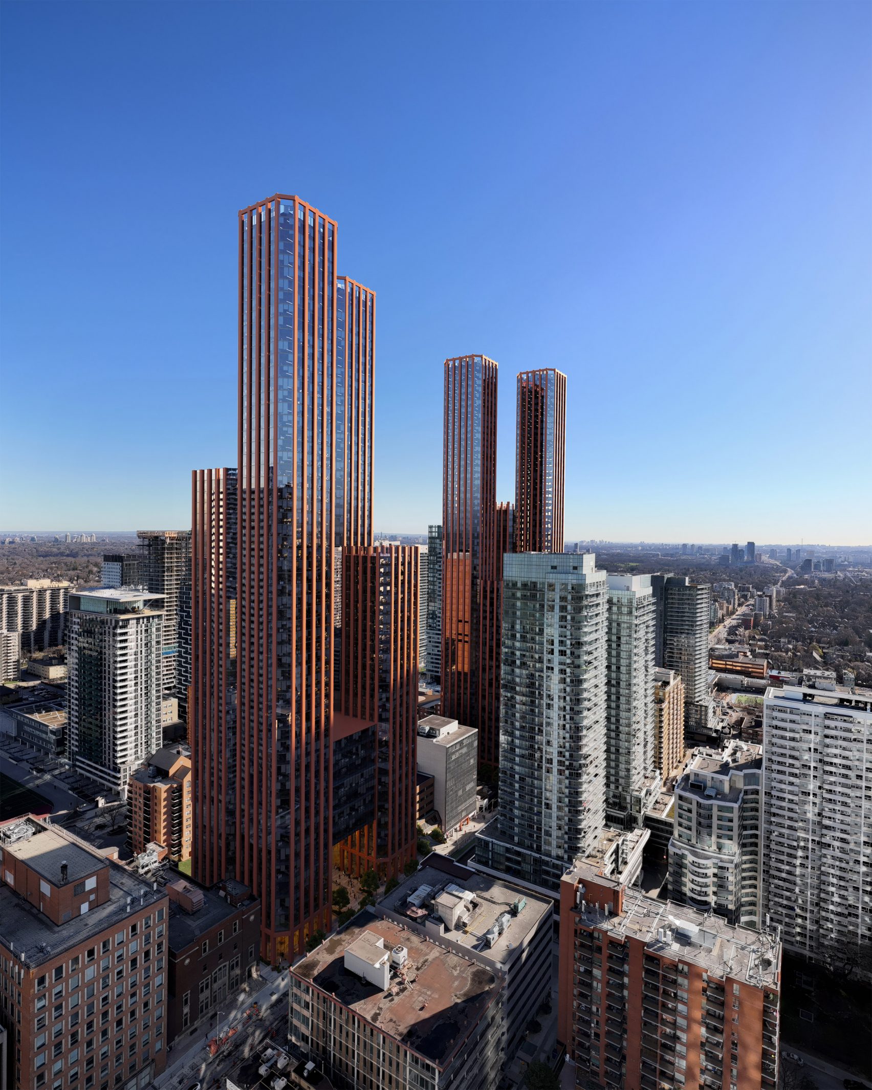Rafael Viñoly Architects designs four skyscrapers for first Canada project