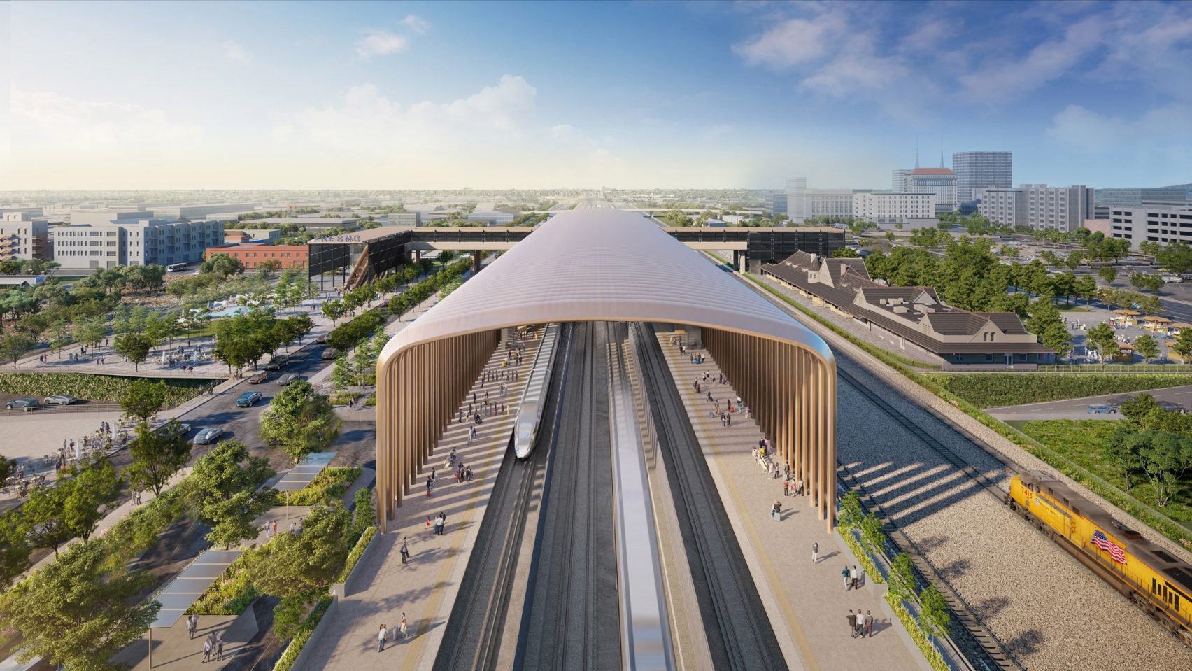 Renovation of historic station among designs unveiled for California's ...