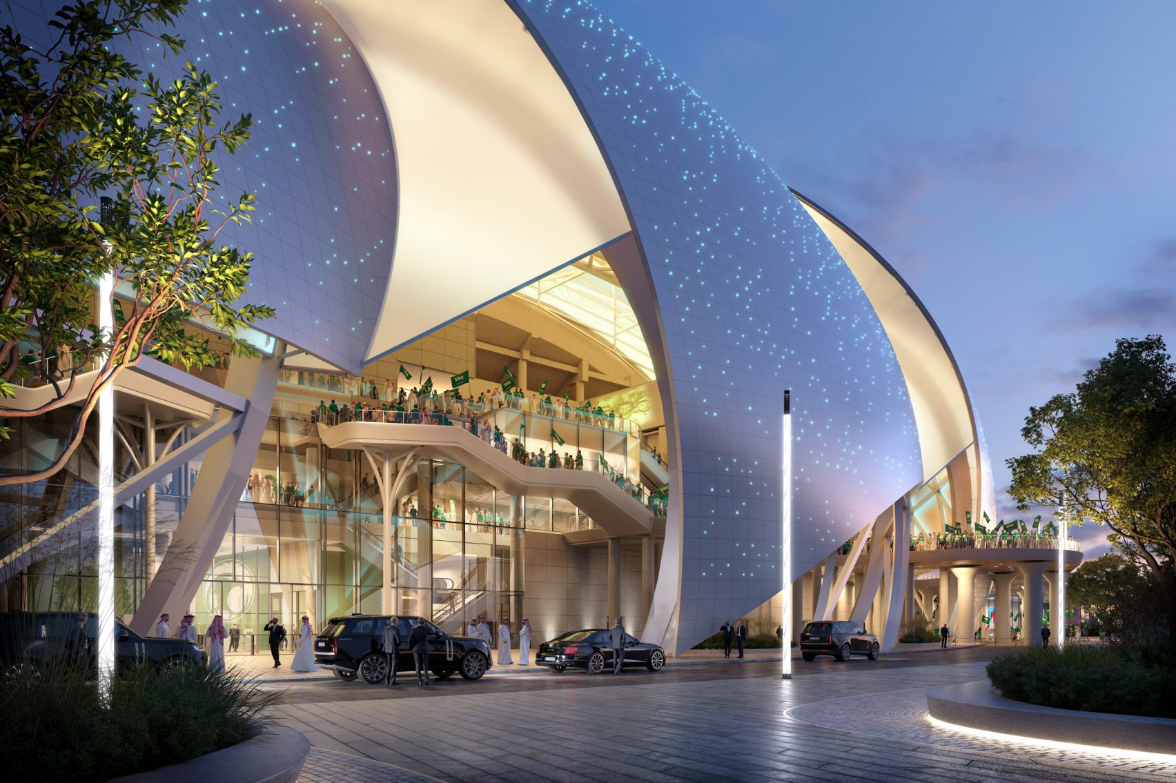 Populous releases visuals of Aramco Stadium planned for Saudi Arabia