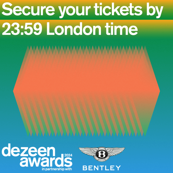 Tickets Dezeen Awards 2024