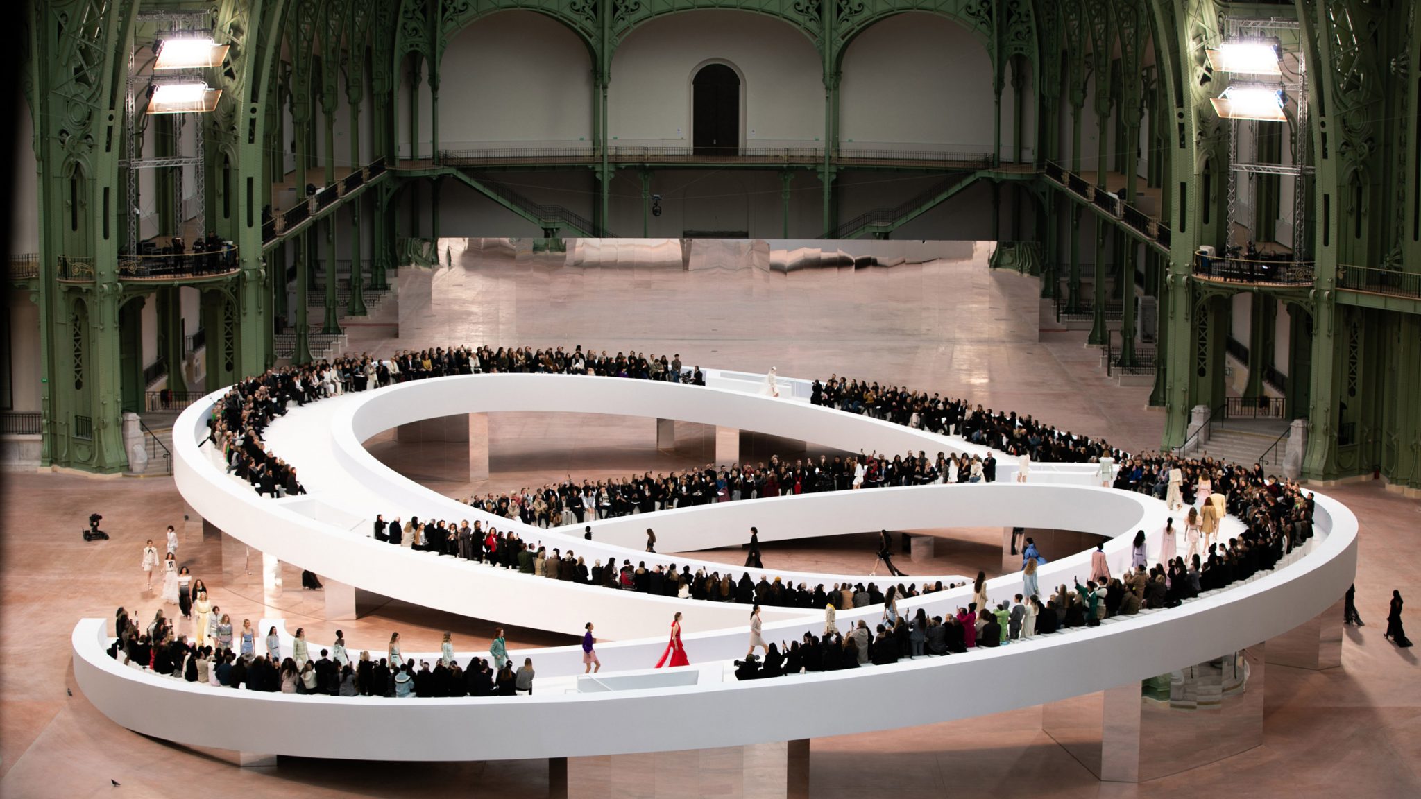 Chanel builds sculptural runway in newly restored Grand Palais