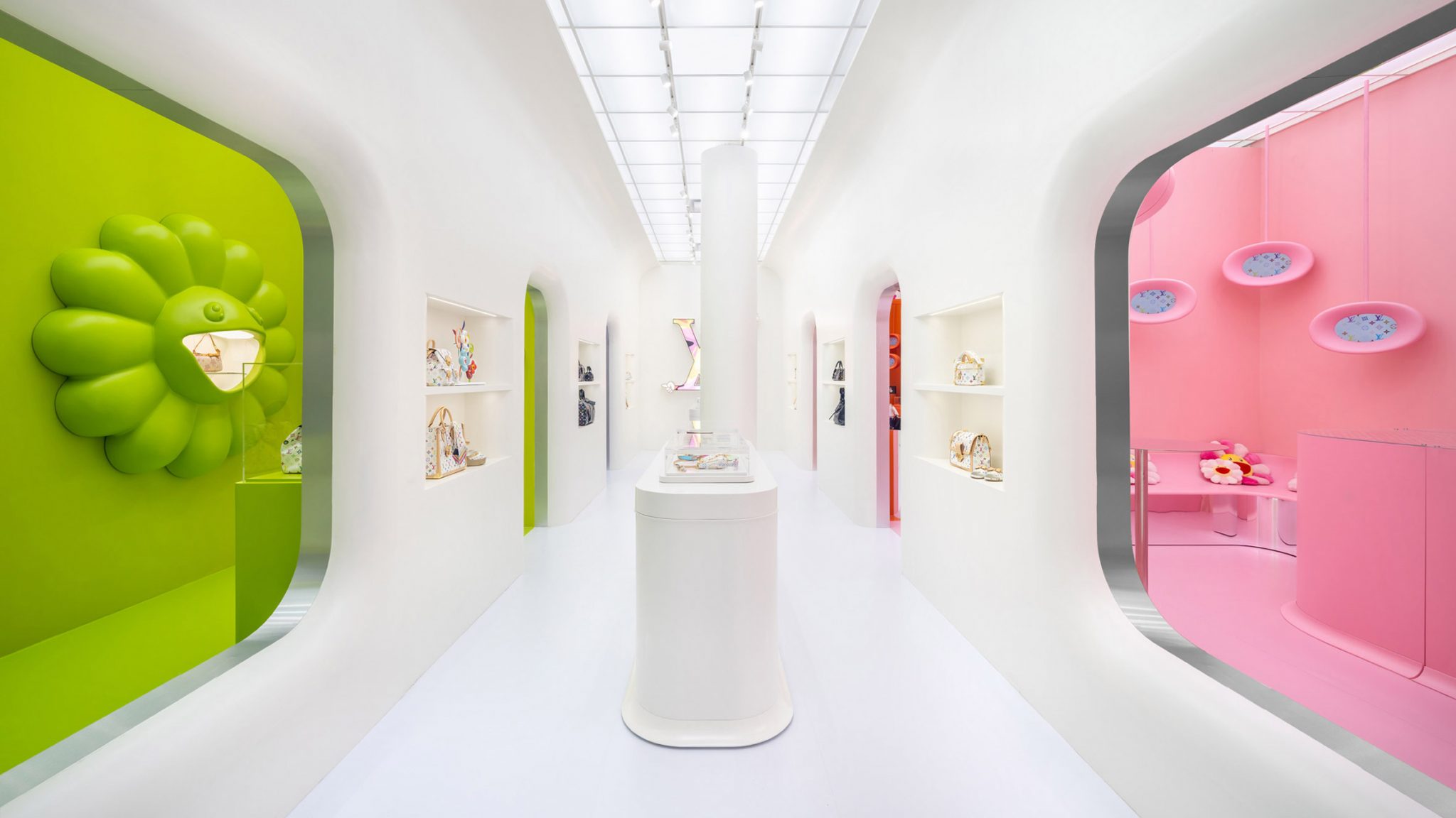 Louis Vuitton and Murakami create NYC pop-up informed by Tokyo hotels
