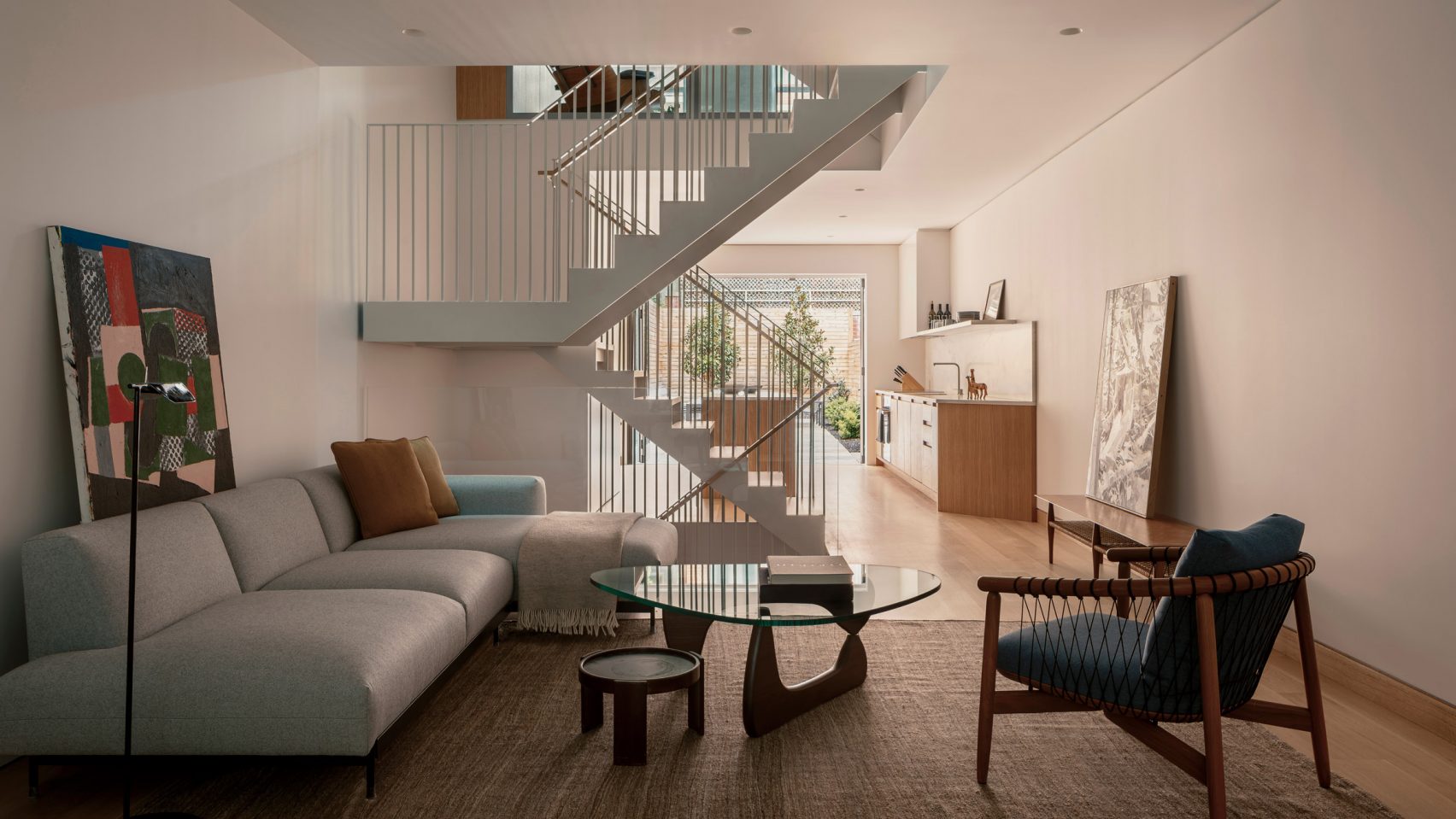 Central void anchors New York townhouse renovated by Light and Air