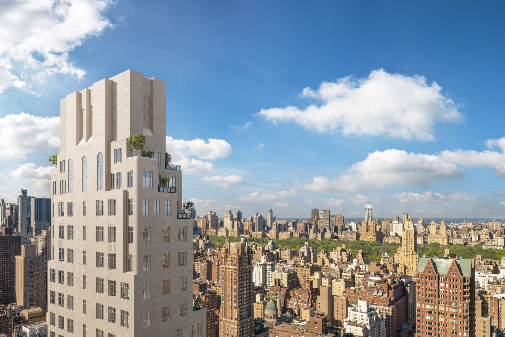 Skyscraper with "classic masonry facade" by RAMSA tops out in New York