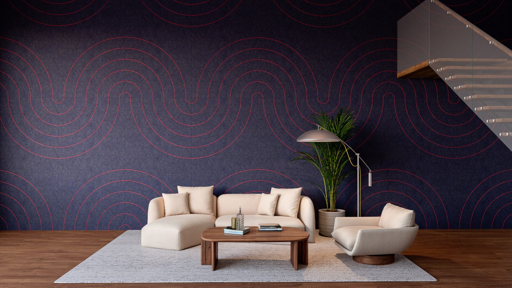 Grooves Duo Acoustic Panels By Texfel